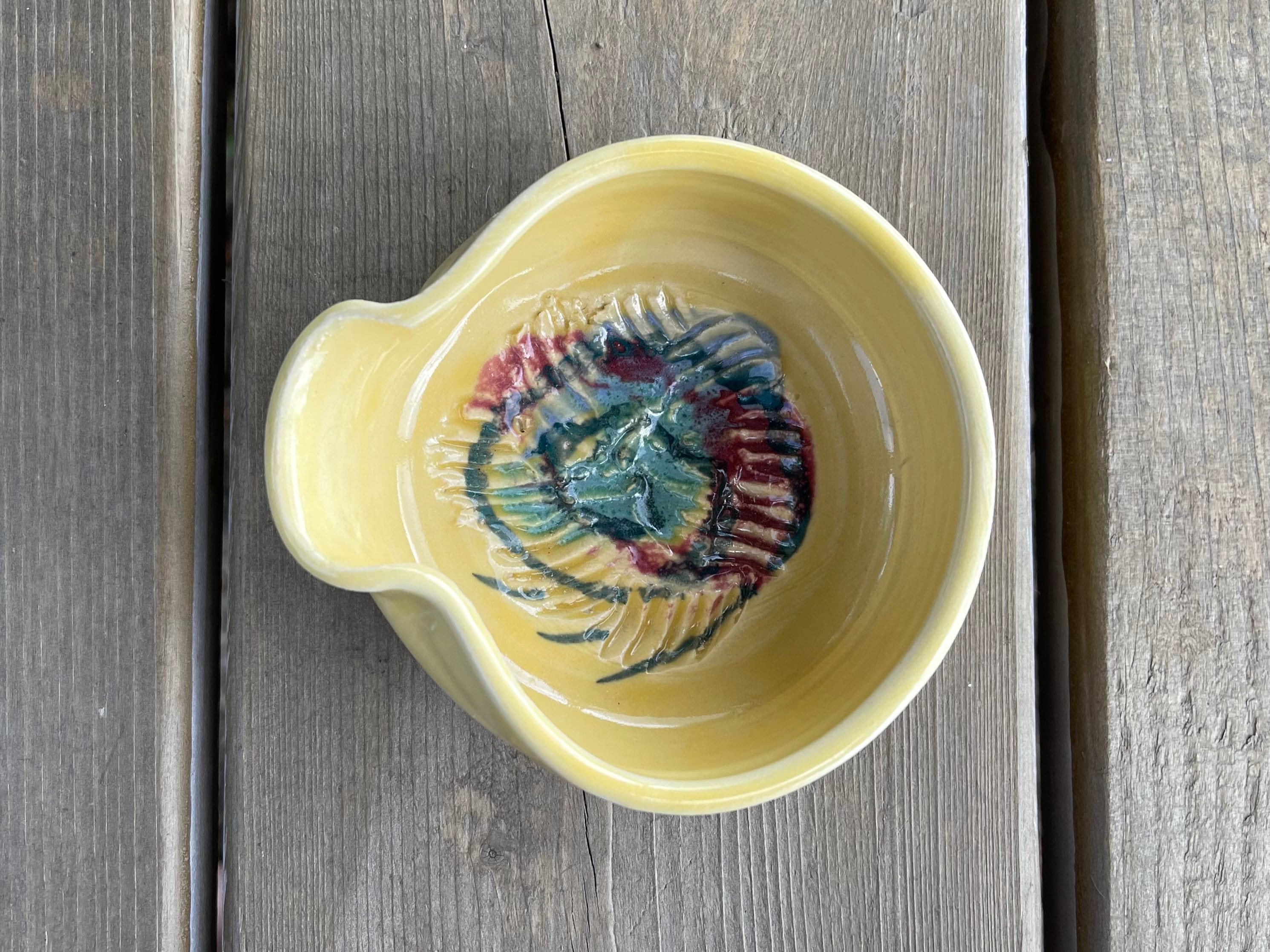 Vintage Flo Greig Pottery Studio Pottery Small Yellow Bowl - Etsy