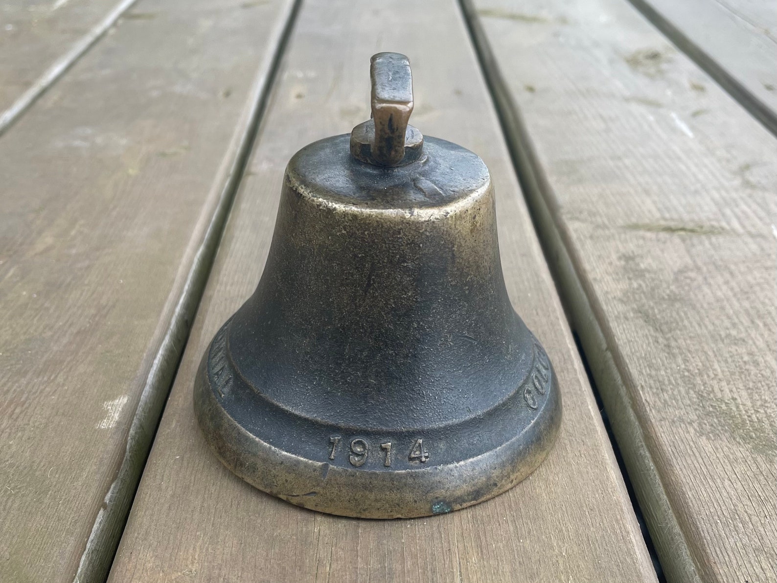 Antique 1914 Bevin Brothers Colonial Cow’s Bell Rustic Farmhouse Decor ...