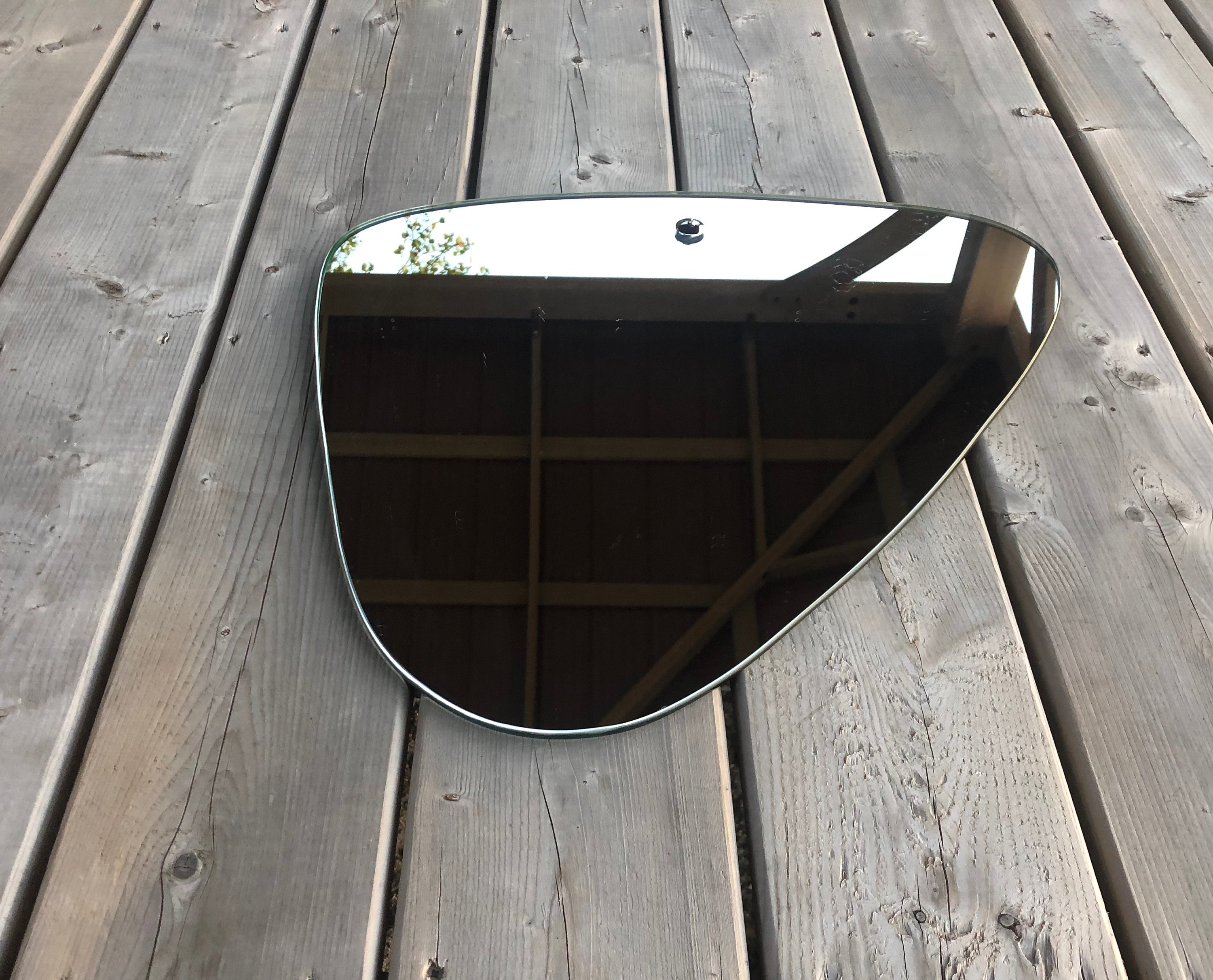 Vintage Mid Century Asymmetrical British Silvered Float Glass | Etsy