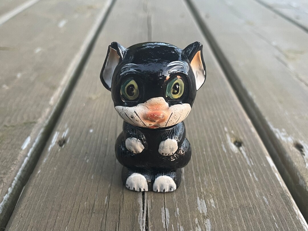 Vintage C1920s Art Deco Potter & Moore Ooloo Black Cat Perfume Bottle Made in London, England ...