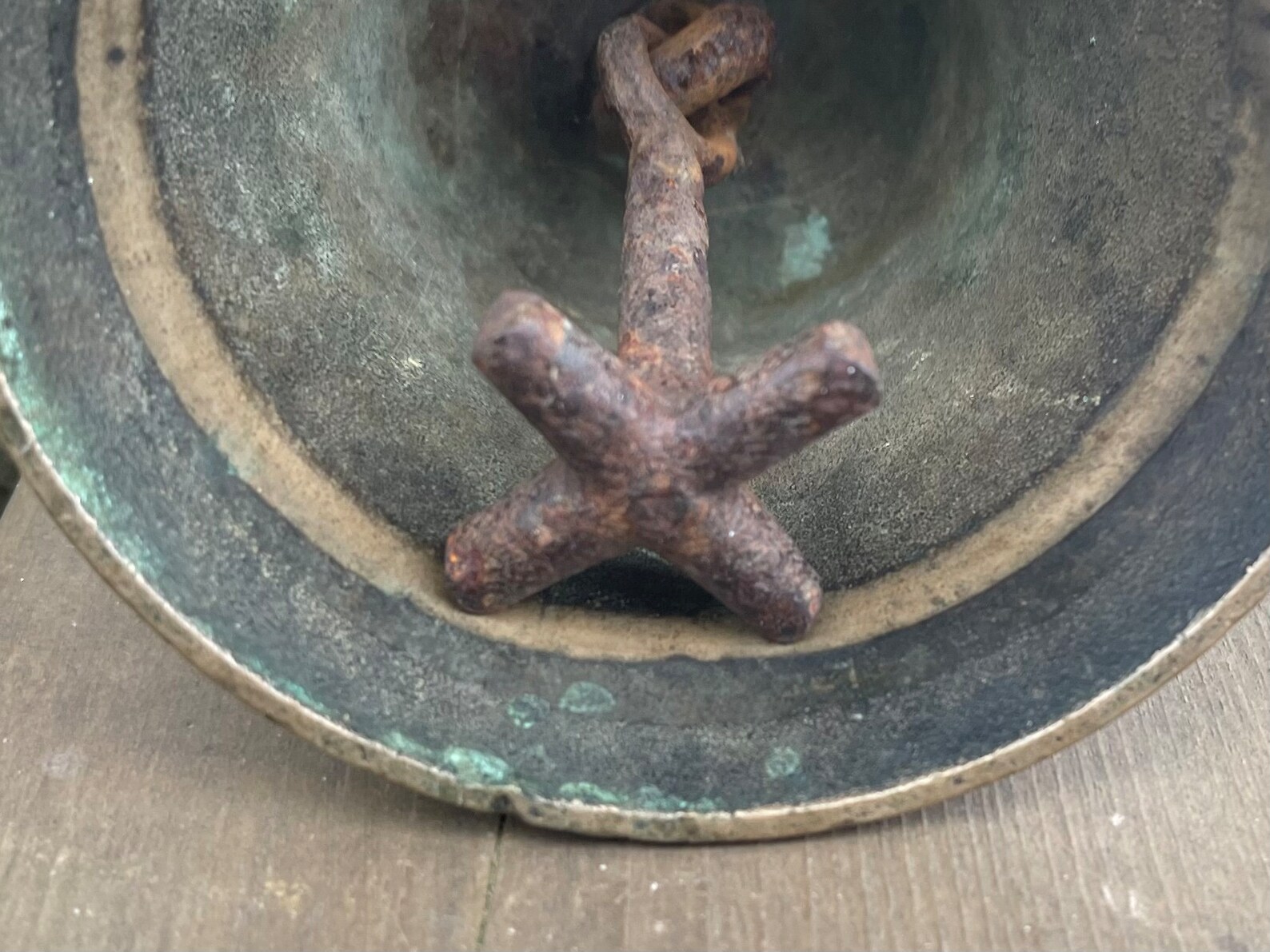 Antique 1914 Bevin Brothers Colonial Cow’s Bell Rustic Farmhouse Decor ...