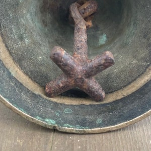 Antique 1914 Bevin Brothers Colonial Cow’s Bell Rustic Farmhouse Decor ...