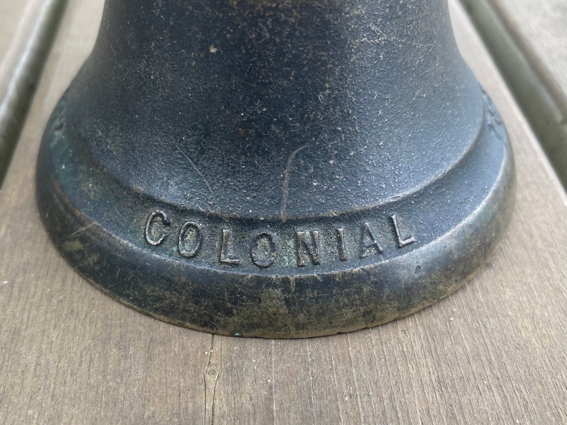 Antique 1914 Bevin Brothers Colonial Cow’s Bell Rustic Farmhouse Decor ...