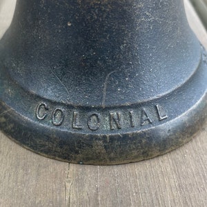 Antique 1914 Bevin Brothers Colonial Cow’s Bell Rustic Farmhouse Decor ...