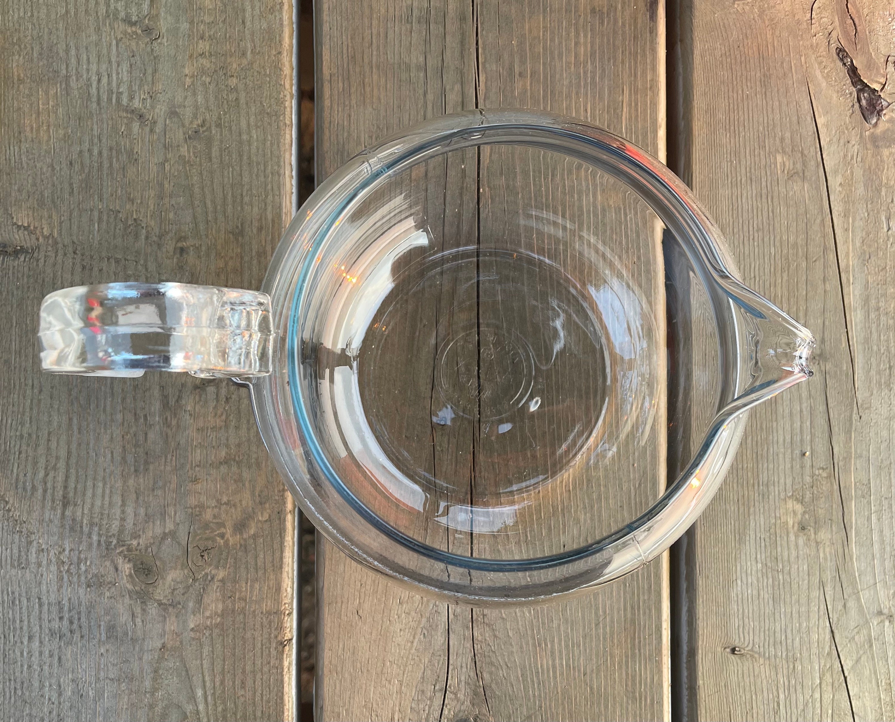 Vintage New Old Stock Pyrex Flameware 8446 Clear Glass 6 Cup Teapot ...