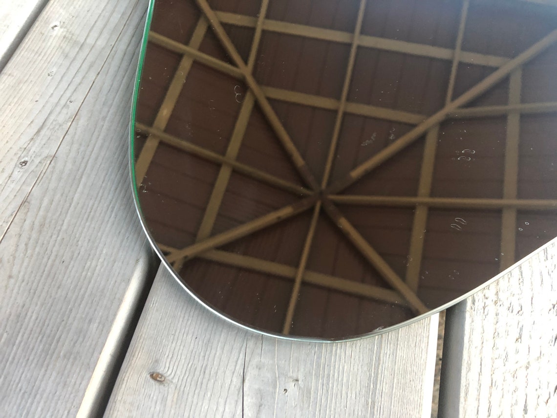 Vintage Mid Century Asymmetrical British Silvered Float Glass | Etsy