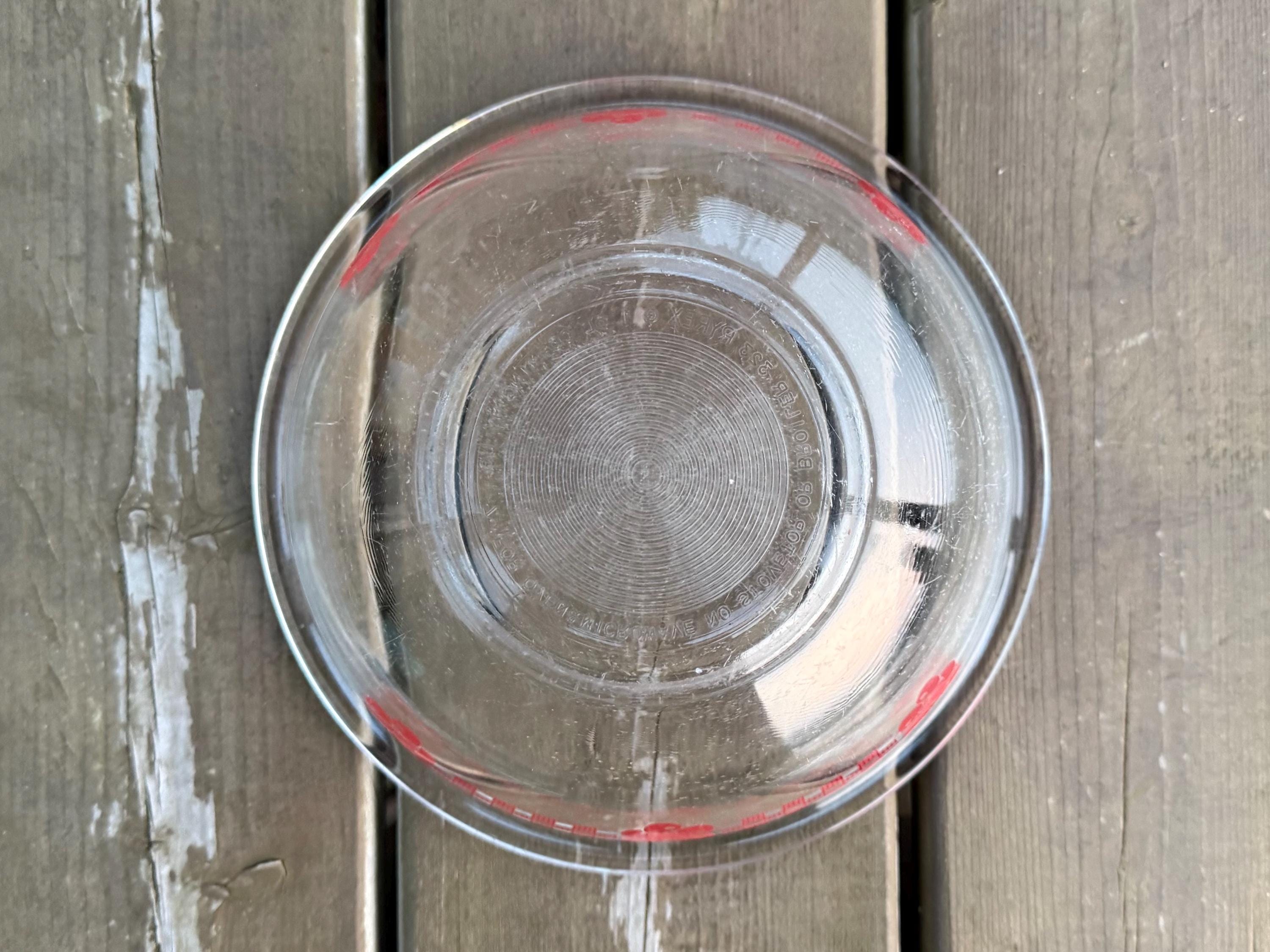 Vintage Pyrex Red Cherry and Checkers Cherry Gingham Clear Glass ...