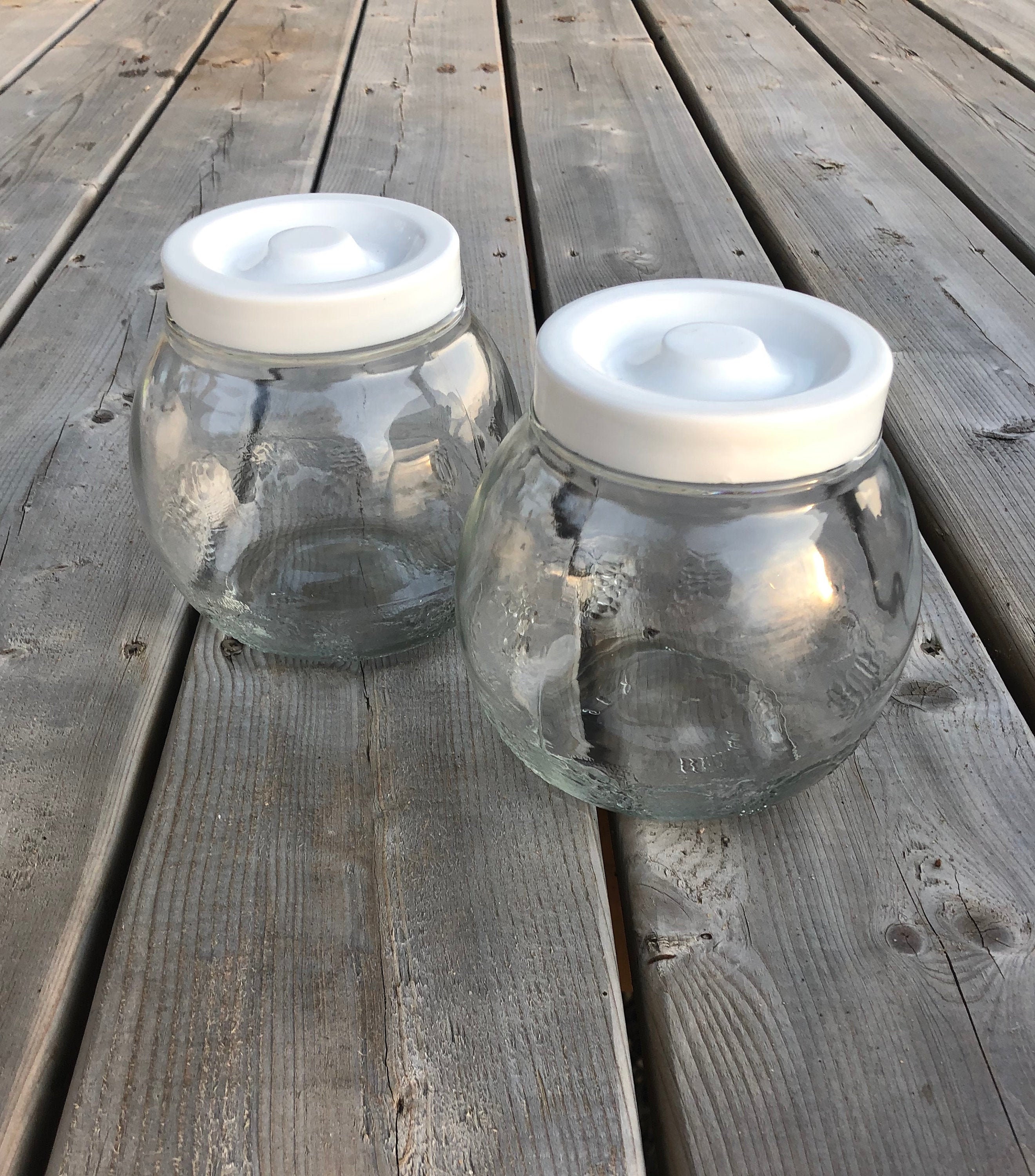 Set of Two Vintage KIG Indonesia Globe Jars Spherical Jars | Etsy