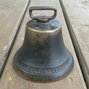 Antique 1914 Bevin Brothers Colonial Cow’s Bell Rustic Farmhouse Decor ...
