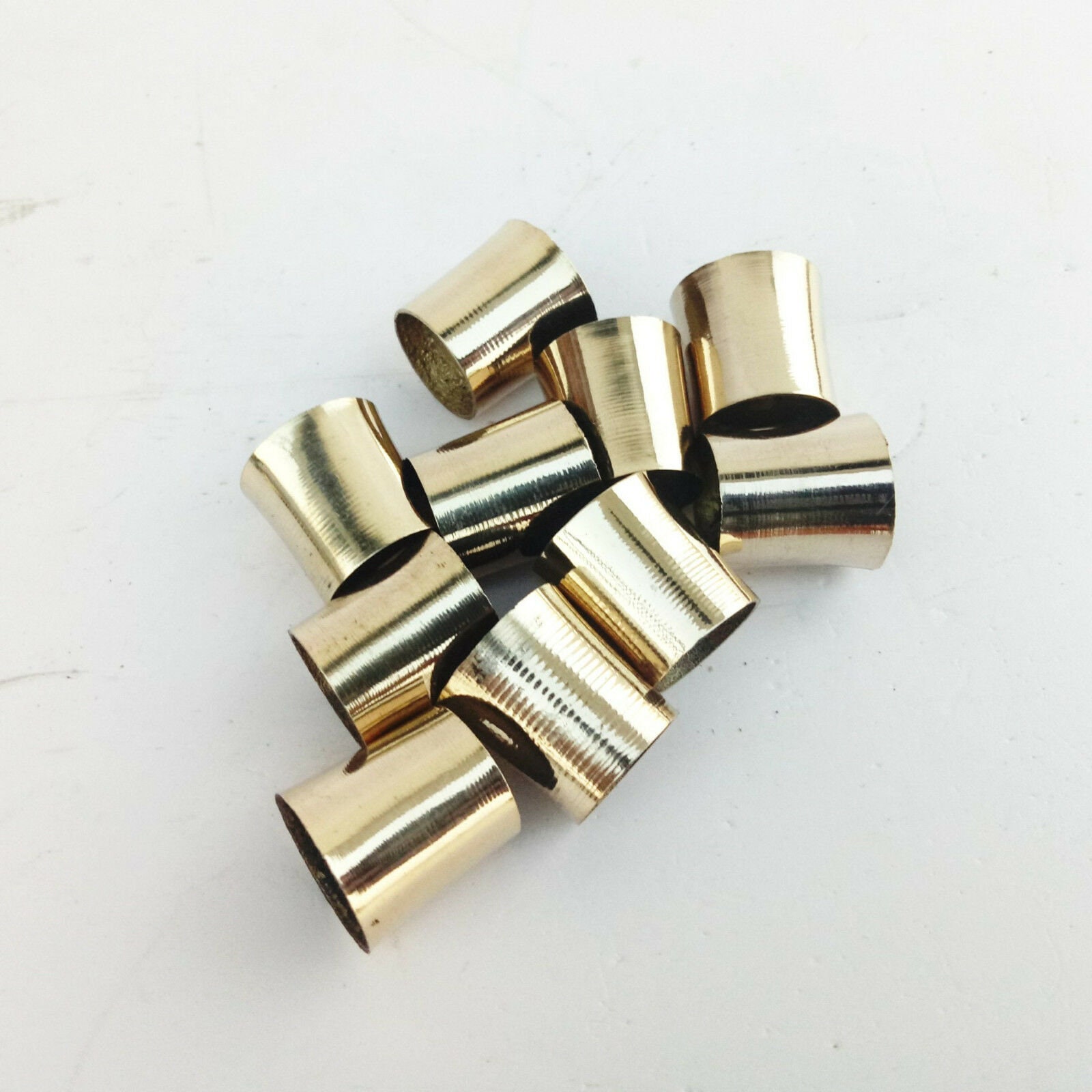 Lot of 10 Set Solid Brass Ferrules Collars Ring Shaft Walking - Etsy