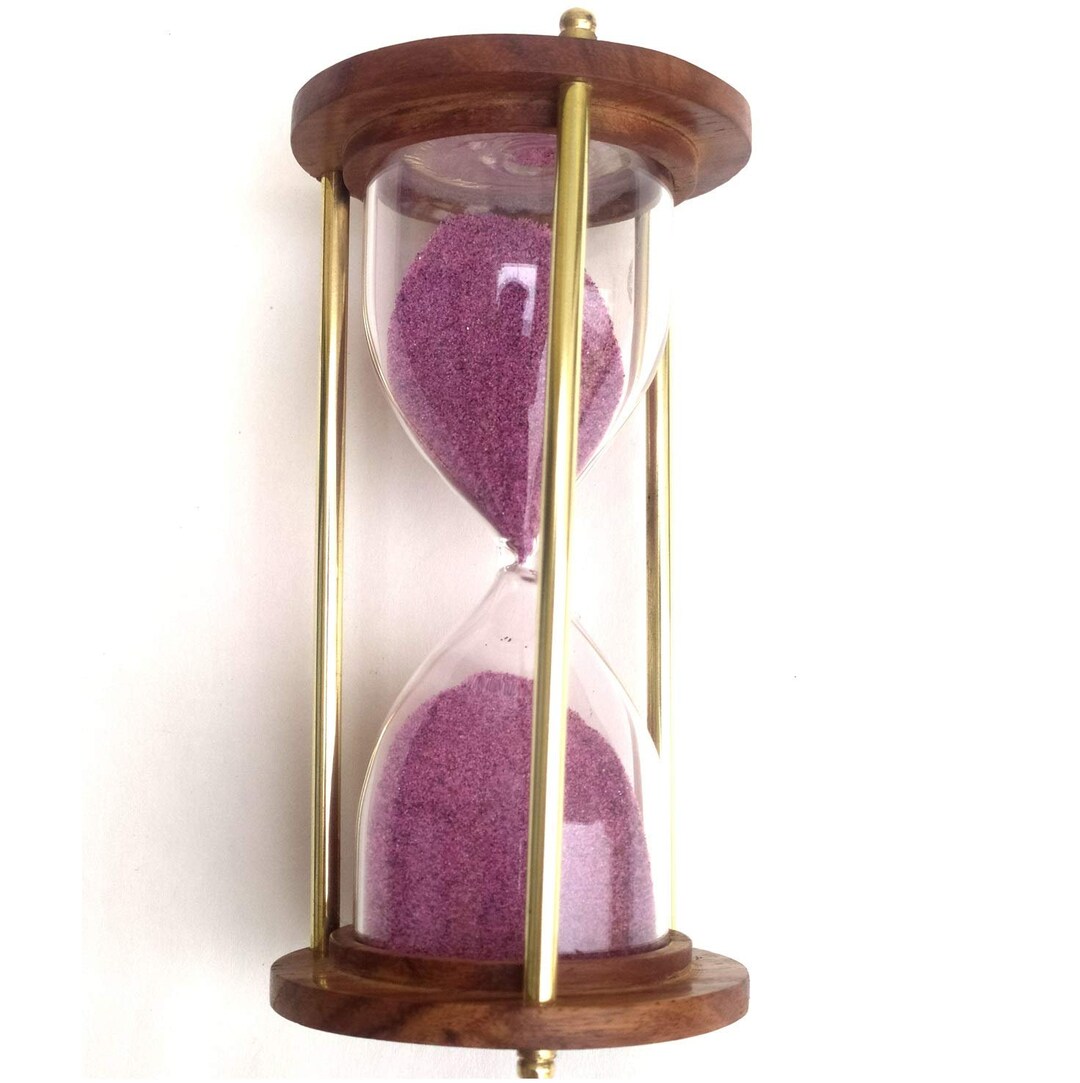 Wooden Sand Timer Hourglass 30 Mins Vintage Decorative Hourglass for ...