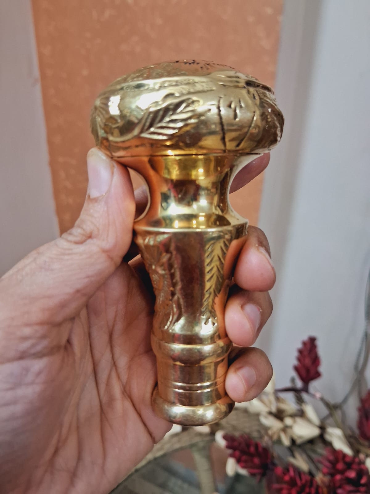 Brass Walking Cane Handles pack of 5 Gift Set for Walking Stick ...