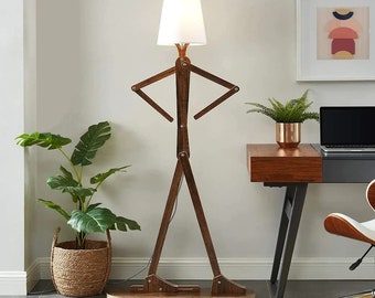 Halloween Floor Lamp Stickman Lamp Decor Lamp Reading Lamp - Etsy