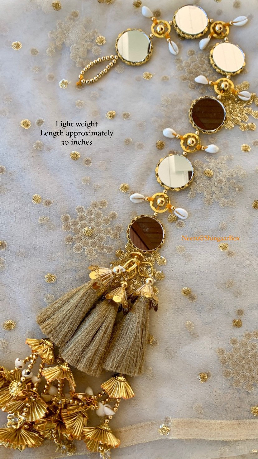 Designer Long Gold Choti/braided/ponytail Punjabi Paranda/parandi ...