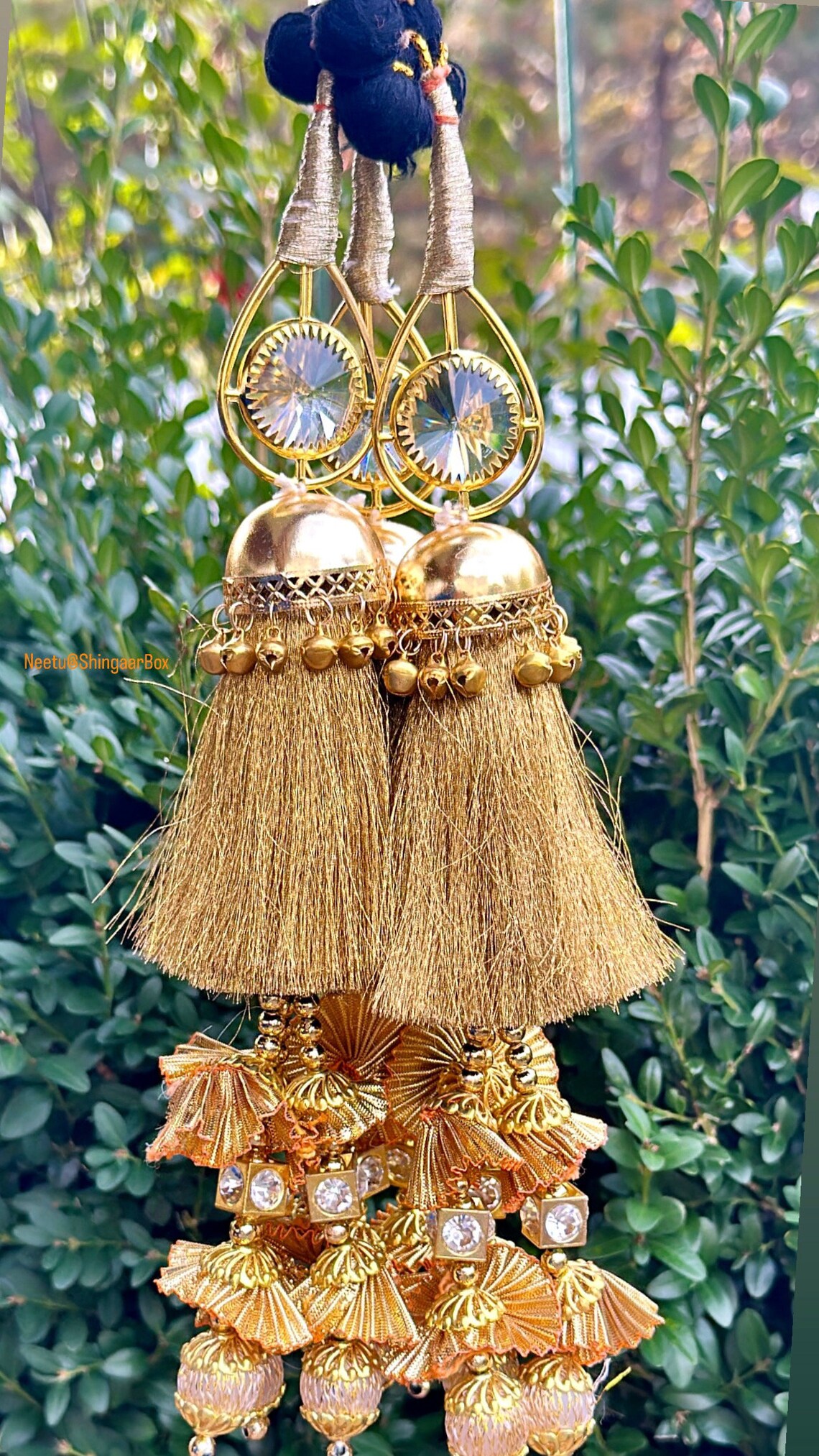 Traditional/fancy Punjabi Gold Parandi/paranda Gotta Patti/crystal ...