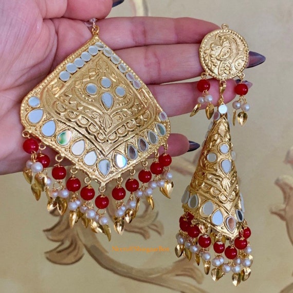 Punjabi Traditional Moti/pippal Patti Oversized - Etsy