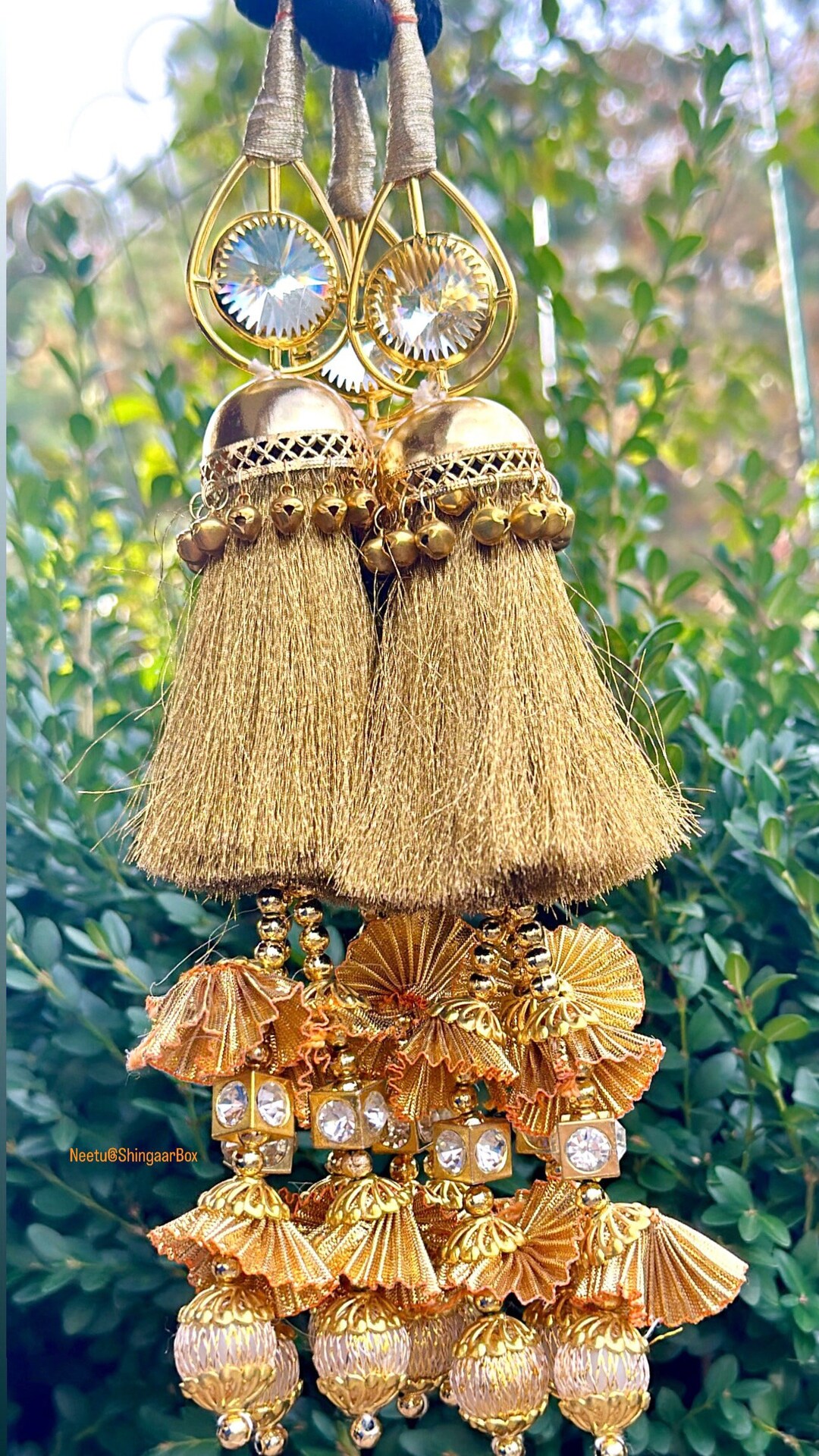 Traditional/fancy Punjabi Gold Parandi/paranda Gotta Patti/crystal ...