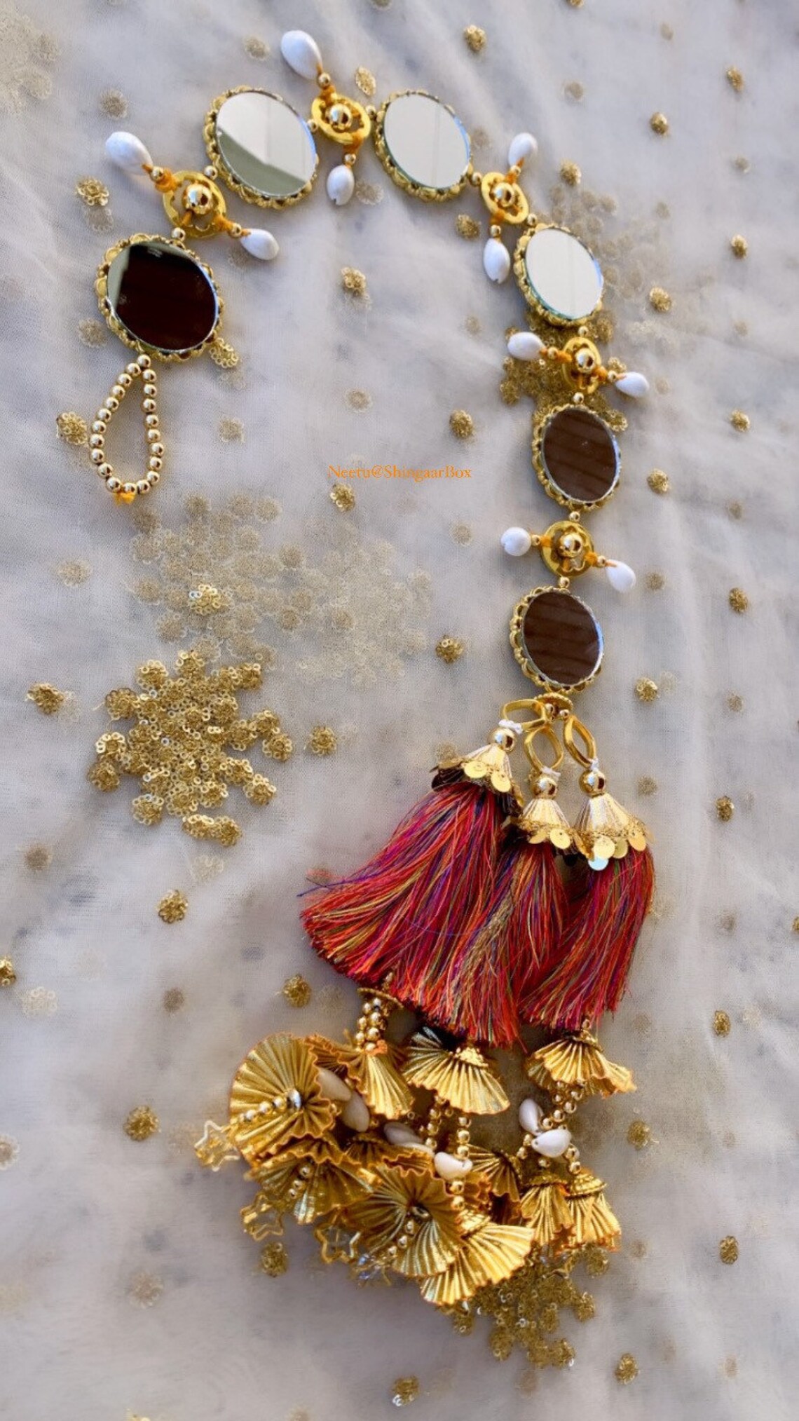 Designer Long Gold Choti/braided/ponytail Punjabi Paranda/parandi ...