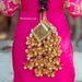 Multi/gold Oversized Punjabi Pom Pom/ladoo/mirror/gotta Patti Parandhi ...