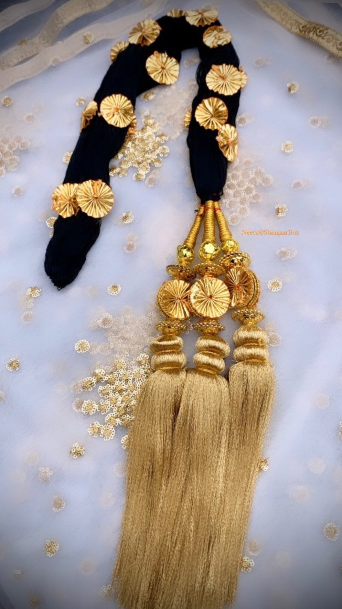 Punjabi Gold Gotta Patti Parandi/paranda Hair Accessory Jaggo/sangeet ...