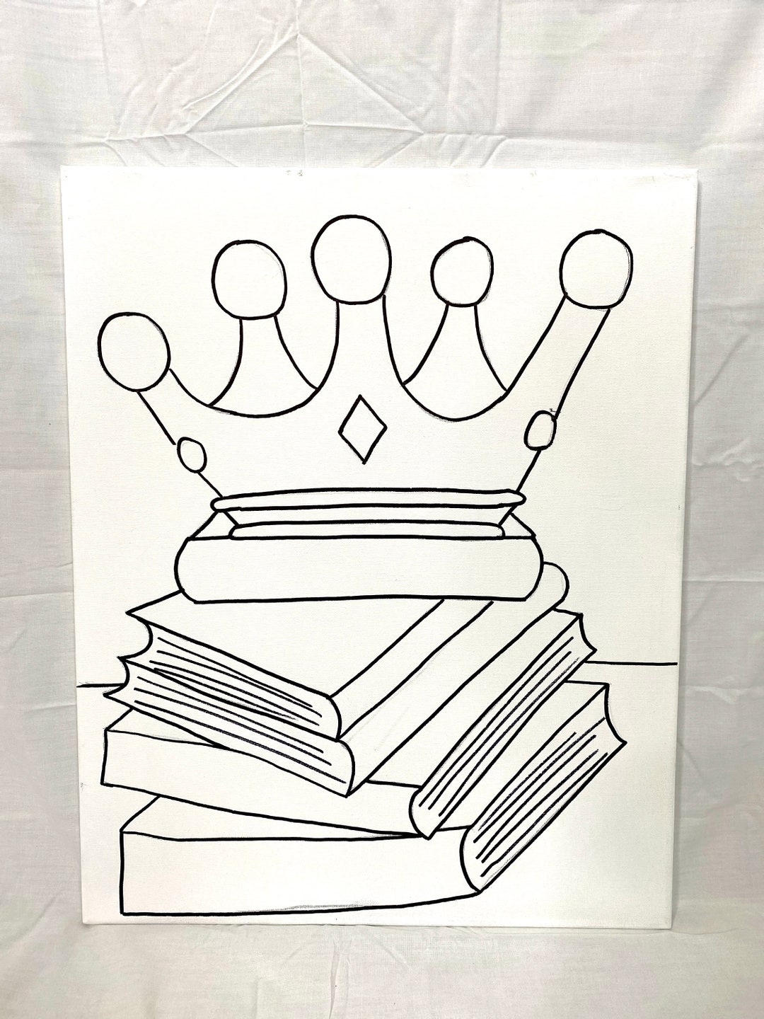 Knowledge is Power Pre Drawn Canvas - Etsy