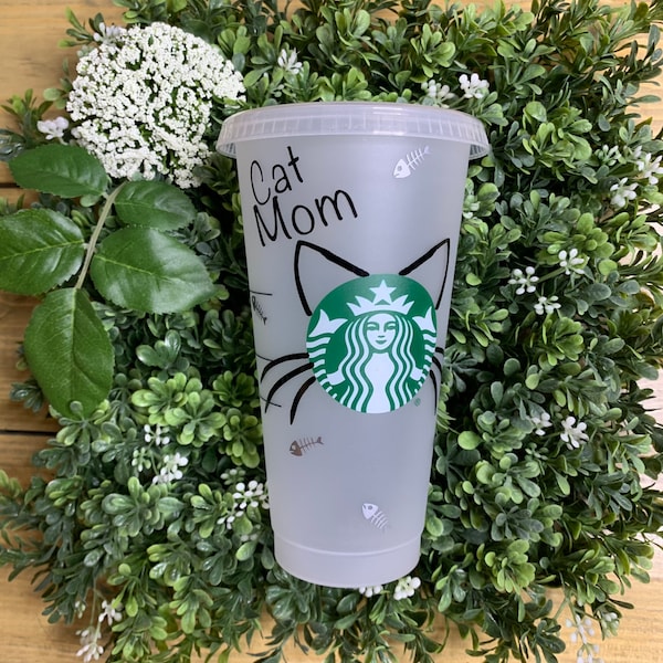 Cat Starbucks Cup - Etsy