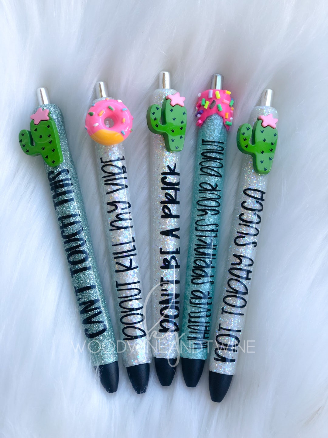 Funny Glitter Pens | Charm Pens | Cactus Pens | Donut Pens | Glitter ...