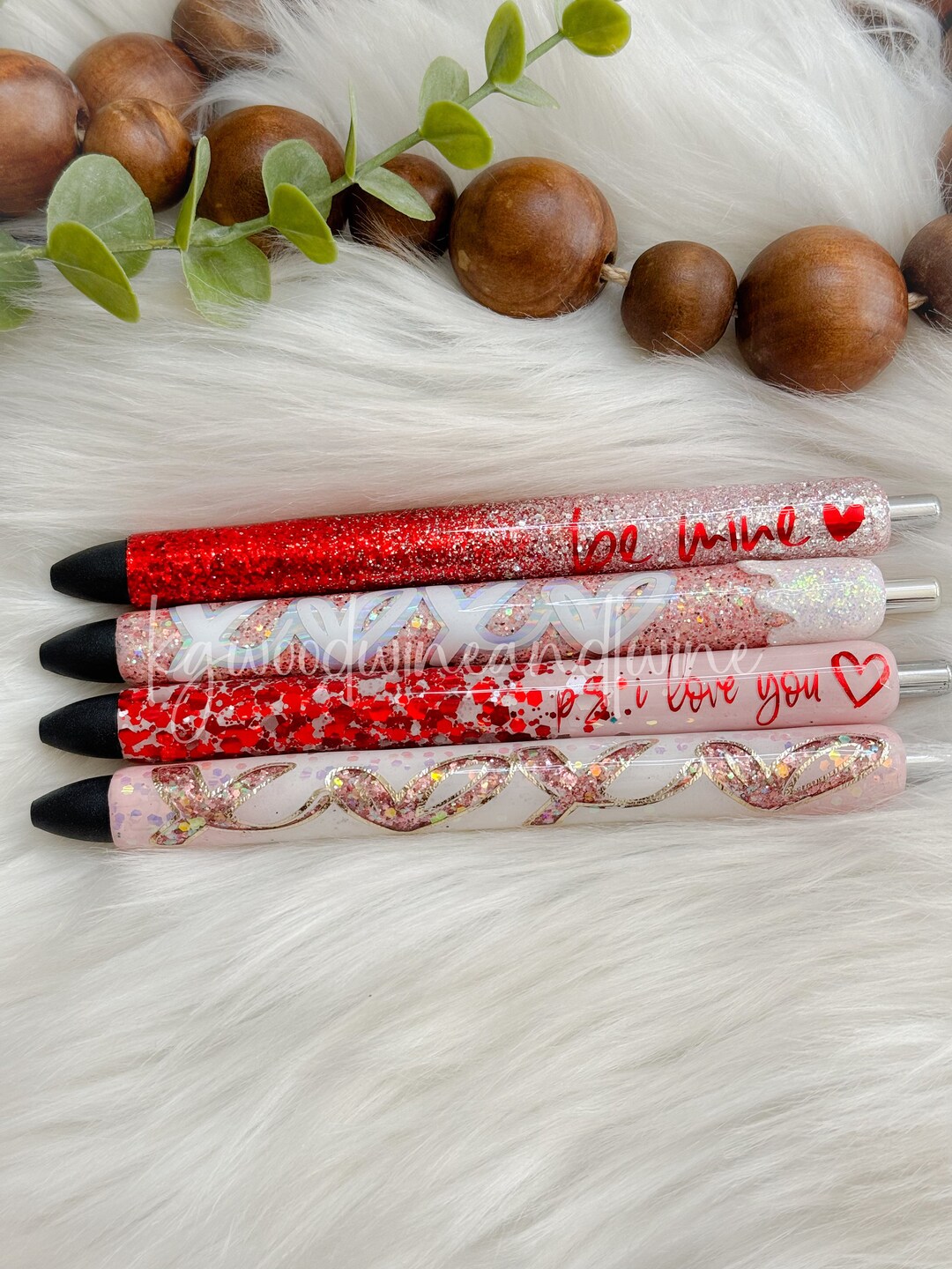 Valentines Glitter Pen | Love Glitter Pen | Valentines Day Glitter ...