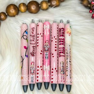 Christmas Glitter Pen | Holiday Glitter Pen | Santa Glitter Inkjoy Gel ...