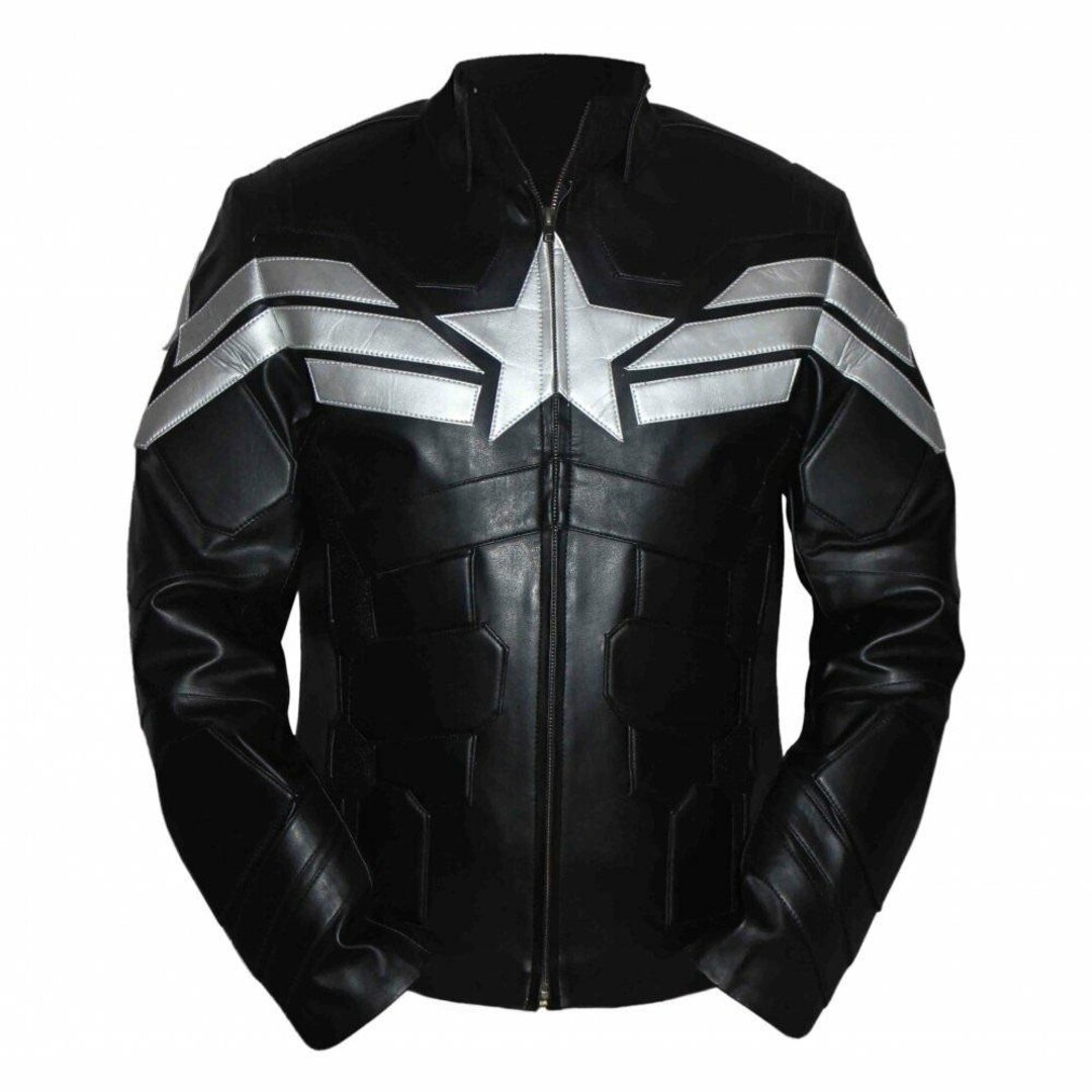 Men's First Avenger Captain America Leather Jacket - Etsy