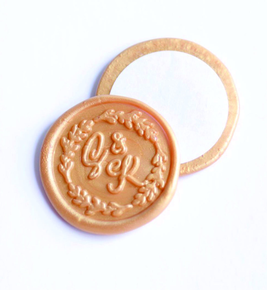 Initial Wax Seal Stickers, Self Adhesive Wax Seals Stamp, Personalized ...
