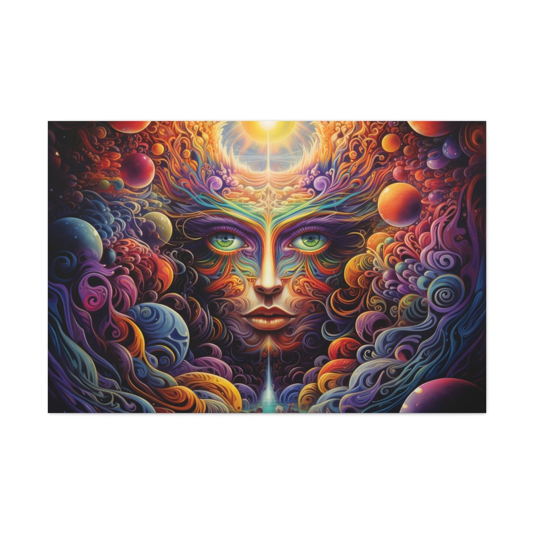 Psychedelic Enlightenment Canvas Gallery Wrap - Etsy