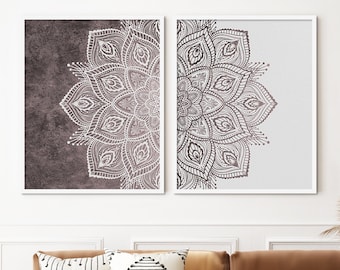 Boho Mandala Wall Art - Etsy