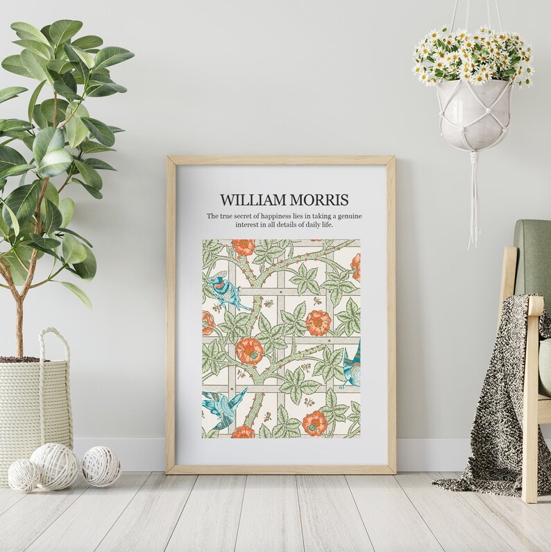 William Morris Print Art Set FRAMED 6 Piece Framed Posters - Etsy