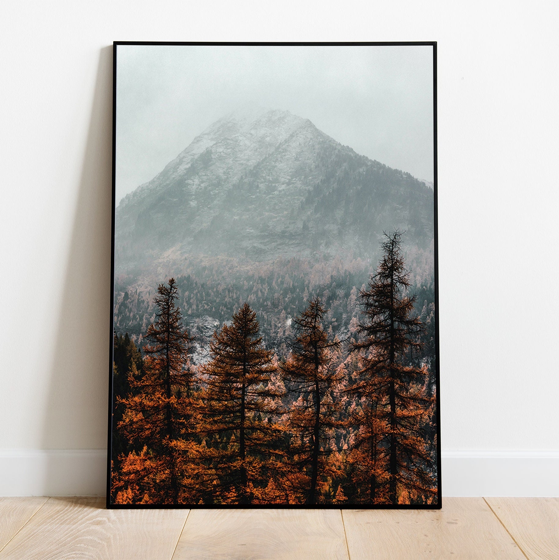 FRAMED Nature Gallery Wall Art Set of 4 Mountain Prints Lake - Etsy