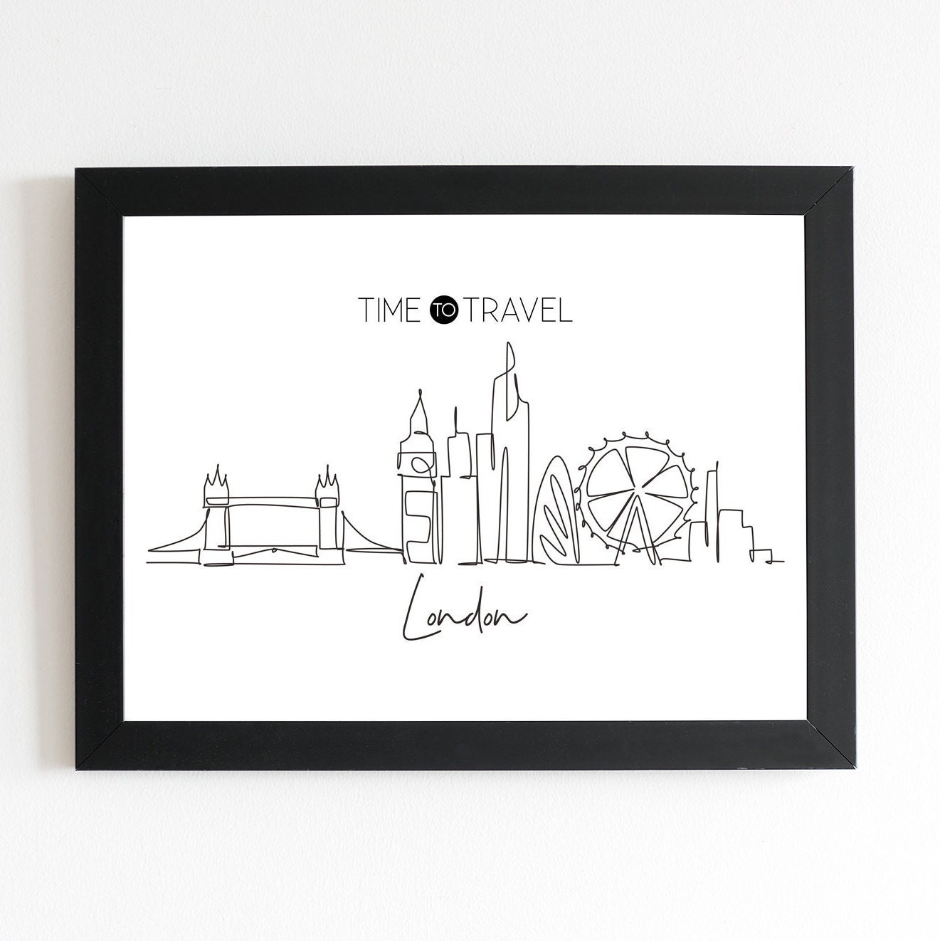 Printable London Cityscape London Prints JPEG Red Phone Box Poster ...
