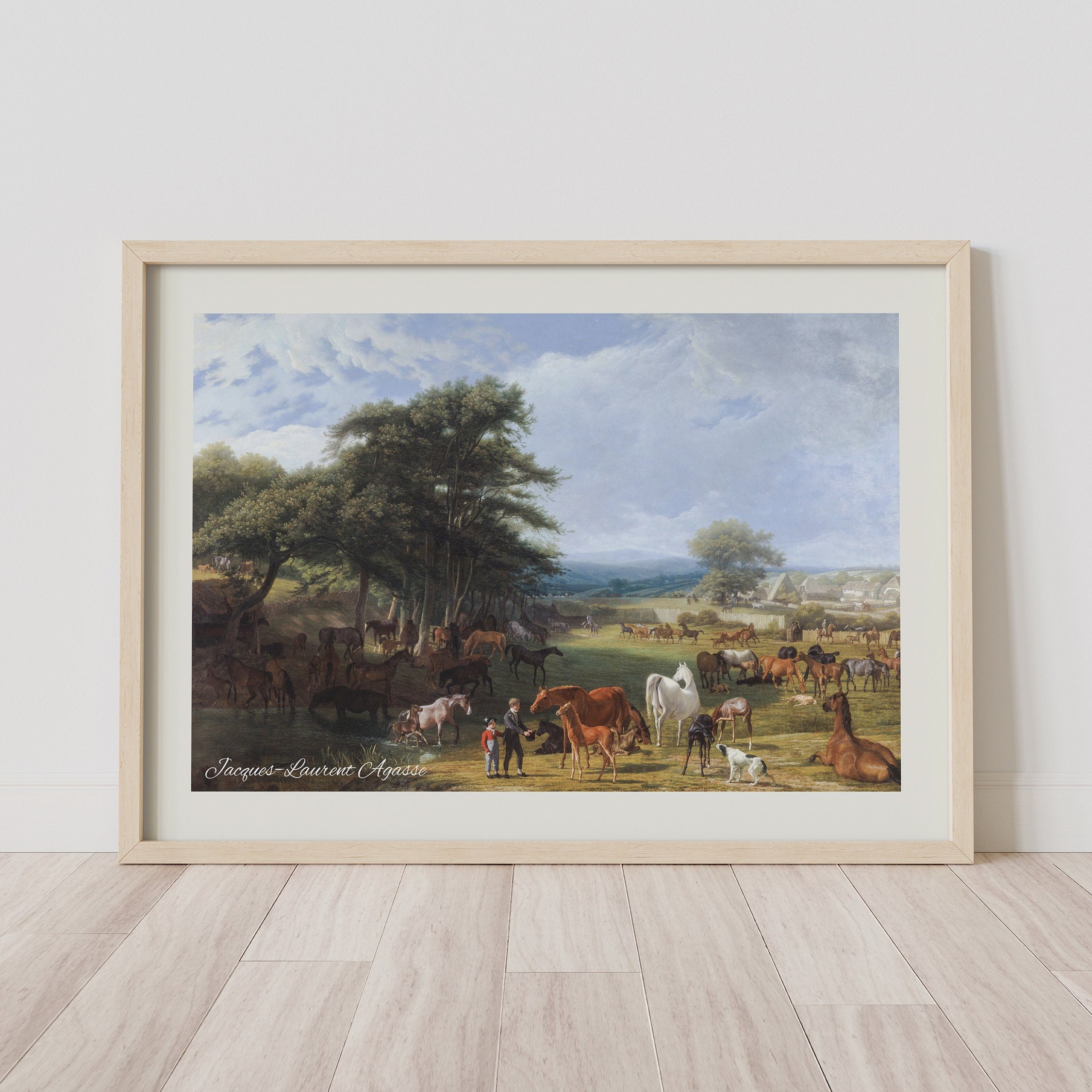 FRAMED Gallery Wall Set Farm House Print Set of 4 Water Color - Etsy