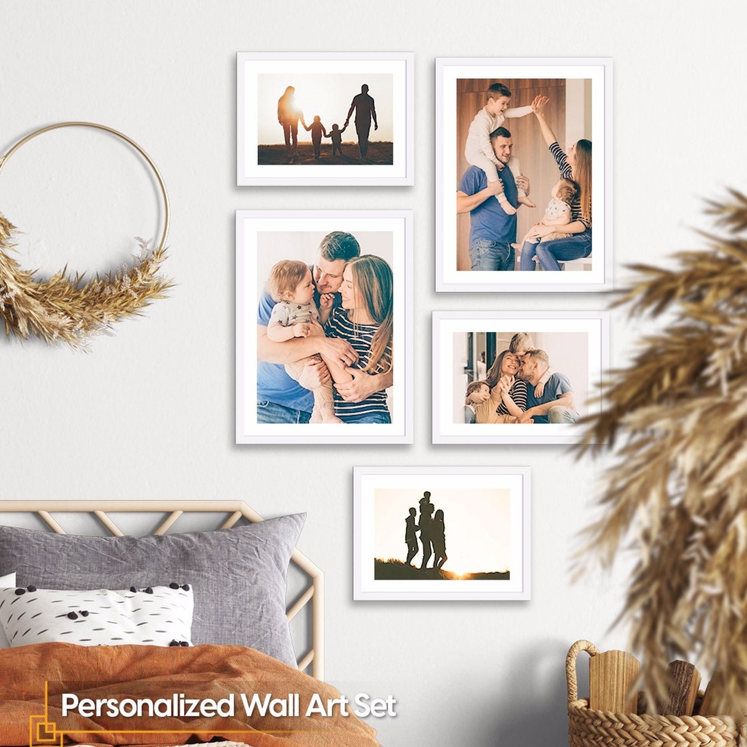 Custom Gallery Photo Print Set of 5 Personalized Wedding Photo Prints ...