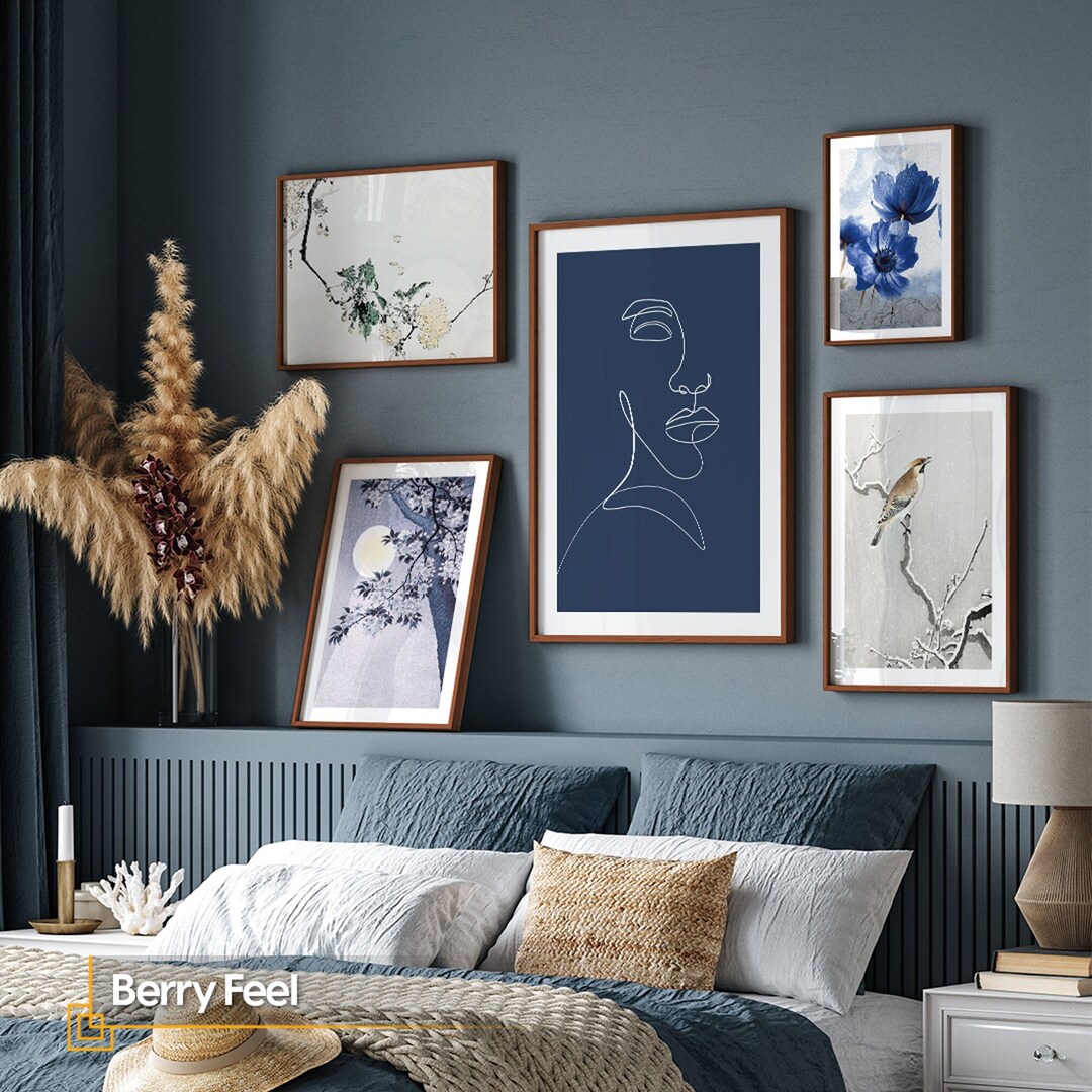 Mini Lines 5 Pieces FRAMED Wall Art Set, Framed Abstract Art Prints ...