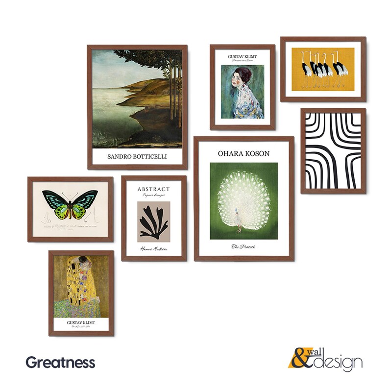 Museum Wall Art Print Set Bundle: Modern Classic Wall Picture Prints ...