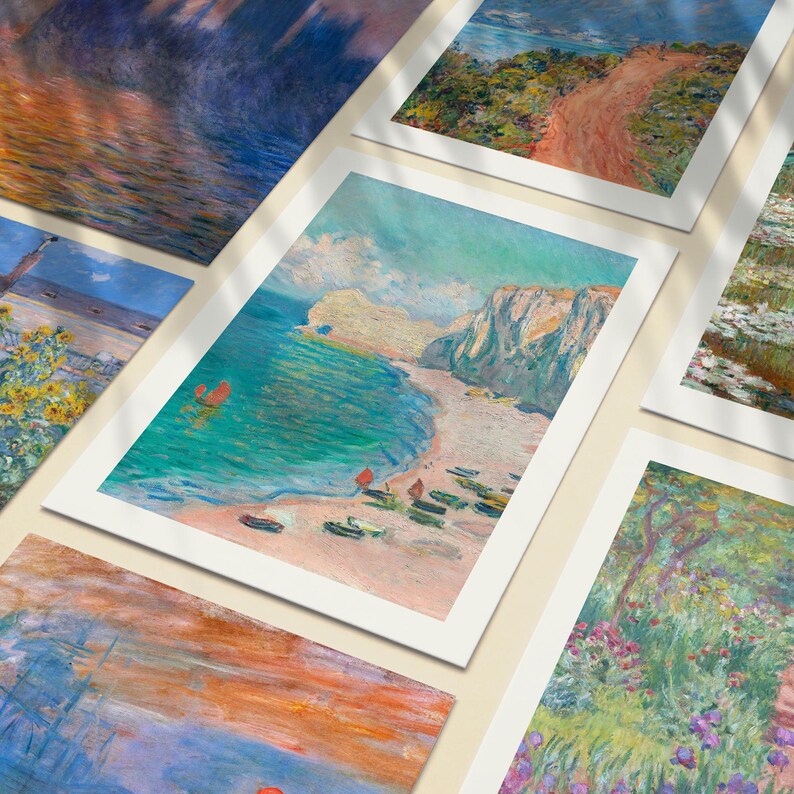 Claude Monet Wall Art Print Set, Gallery Wall Set Print Poster Collage ...