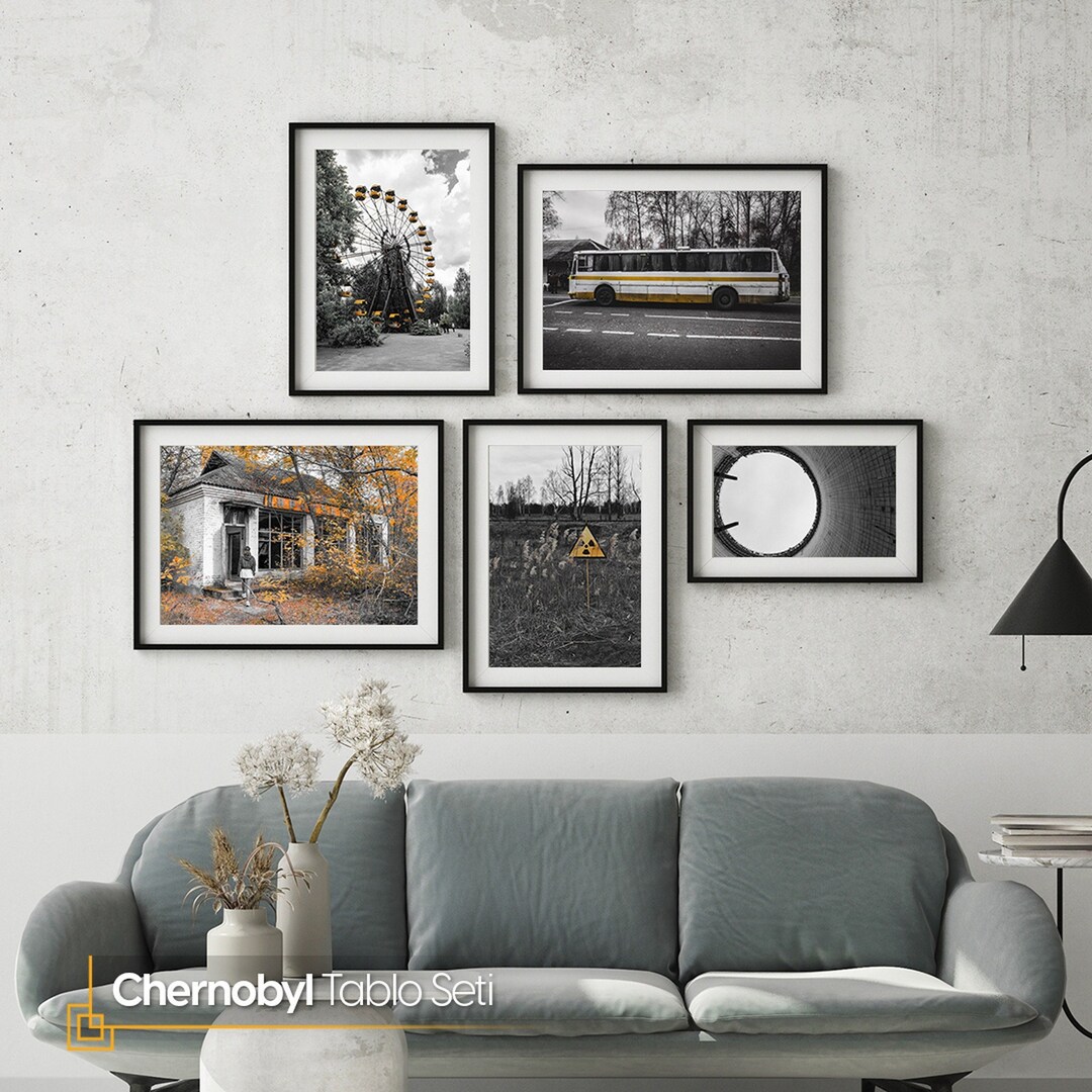 Chernobyl Framed Gallery Wall Art Set: Modern Cityscape Prints - Etsy