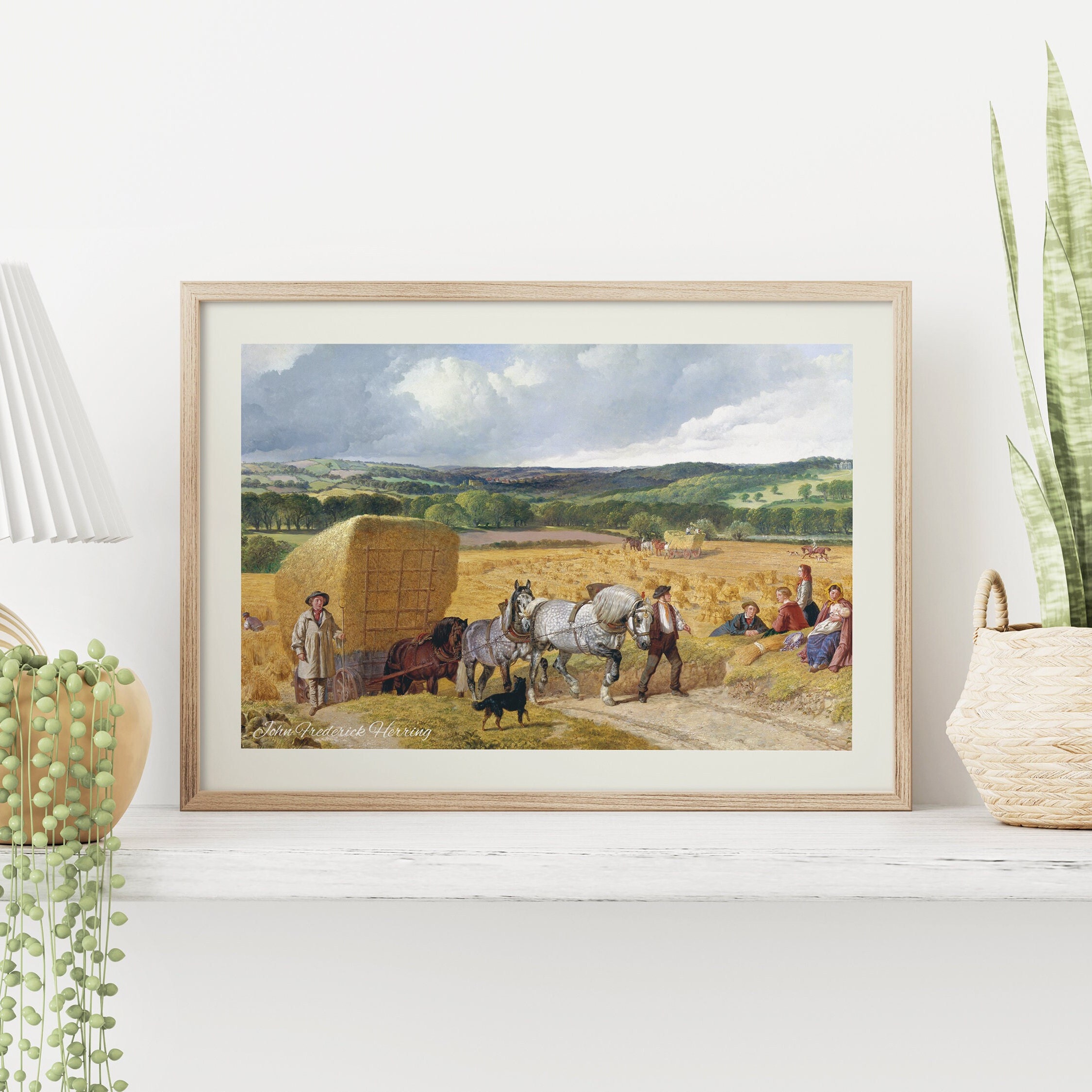 FRAMED Gallery Wall Set Farm House Print Set of 4 Water Color - Etsy