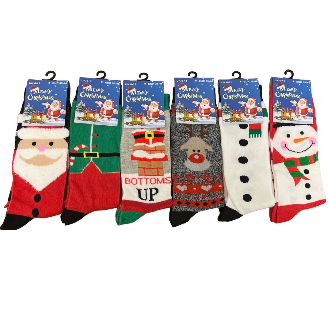 MERRY CHRISTMAS Mens Boys Funny Santa Elf Snowman Reindeer Funky ...