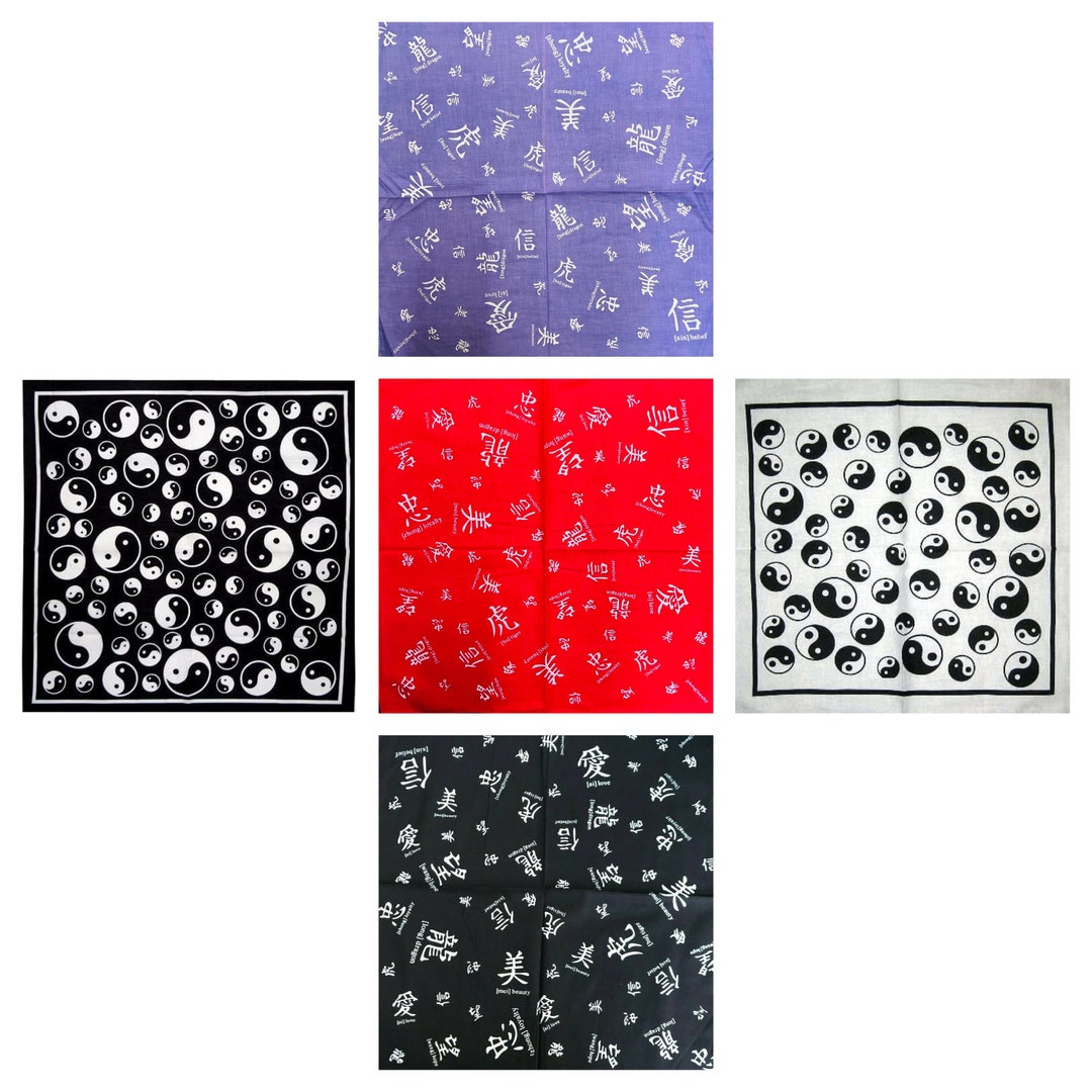 Chinese Writing Ying Yang Symbol Logo Black White Carnival Festival ...