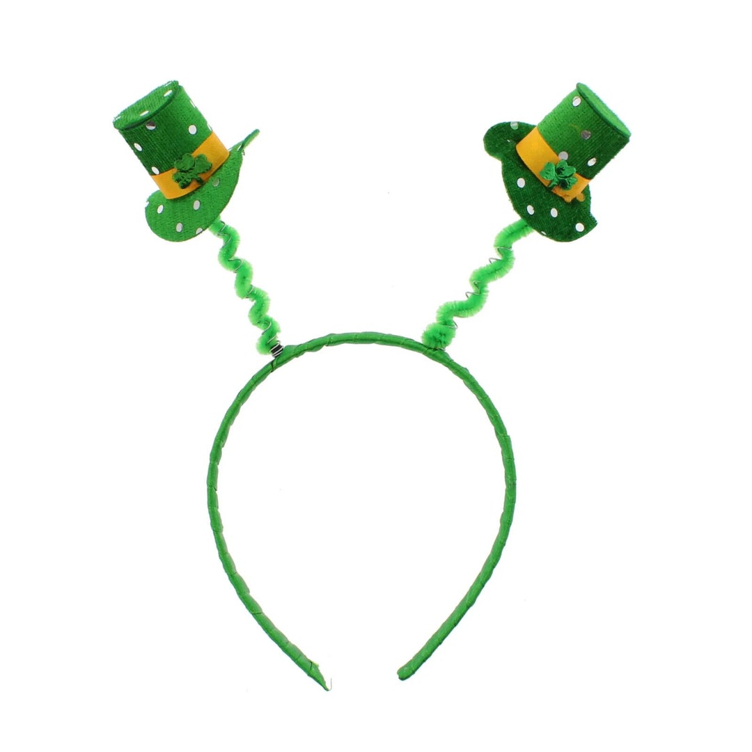 Mini Leprechaun Top Hat St Patricks Day Headband Boppers Kids Adults ...
