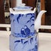 Arita Blue and White Chinese Quail Porcelain Teapot and Warmer - Etsy