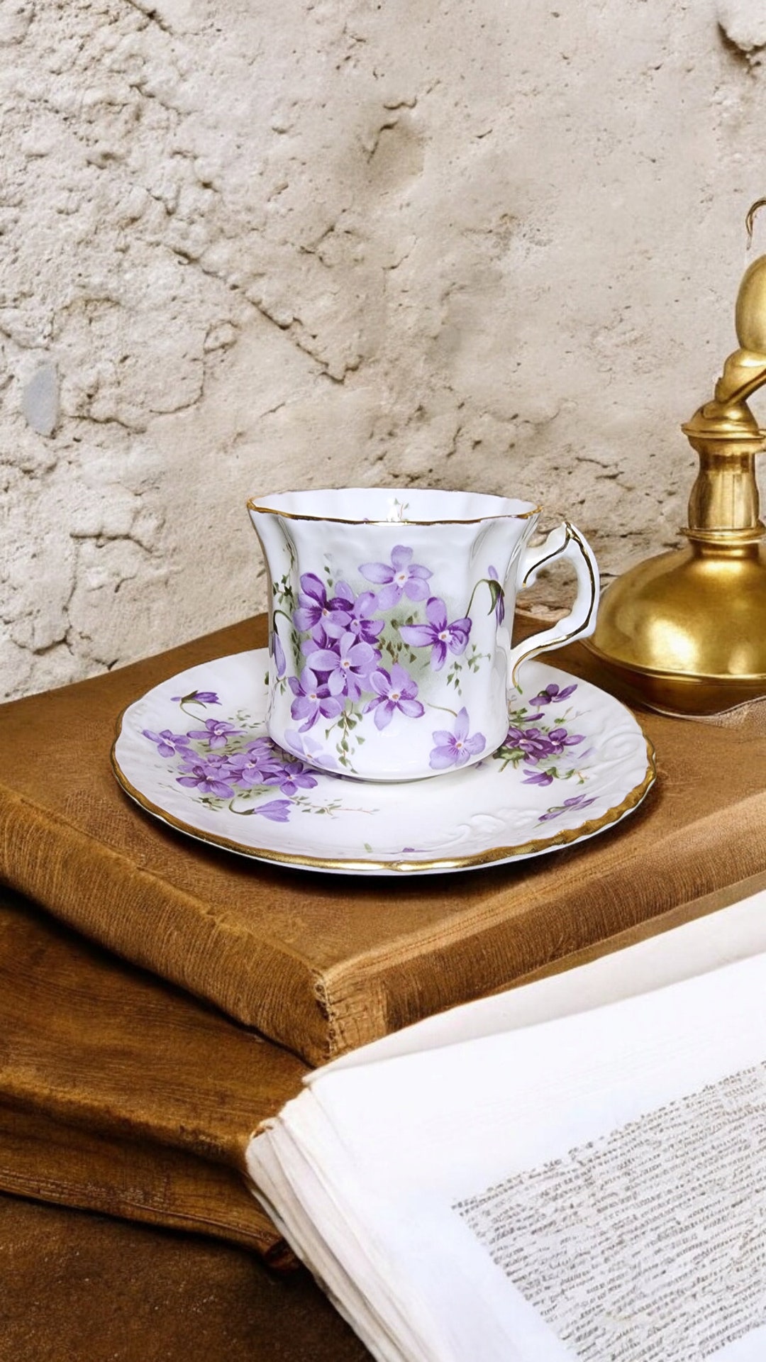 Vintage Hammersley Victorian English Tea Cup and Saucer 1930s - Etsy