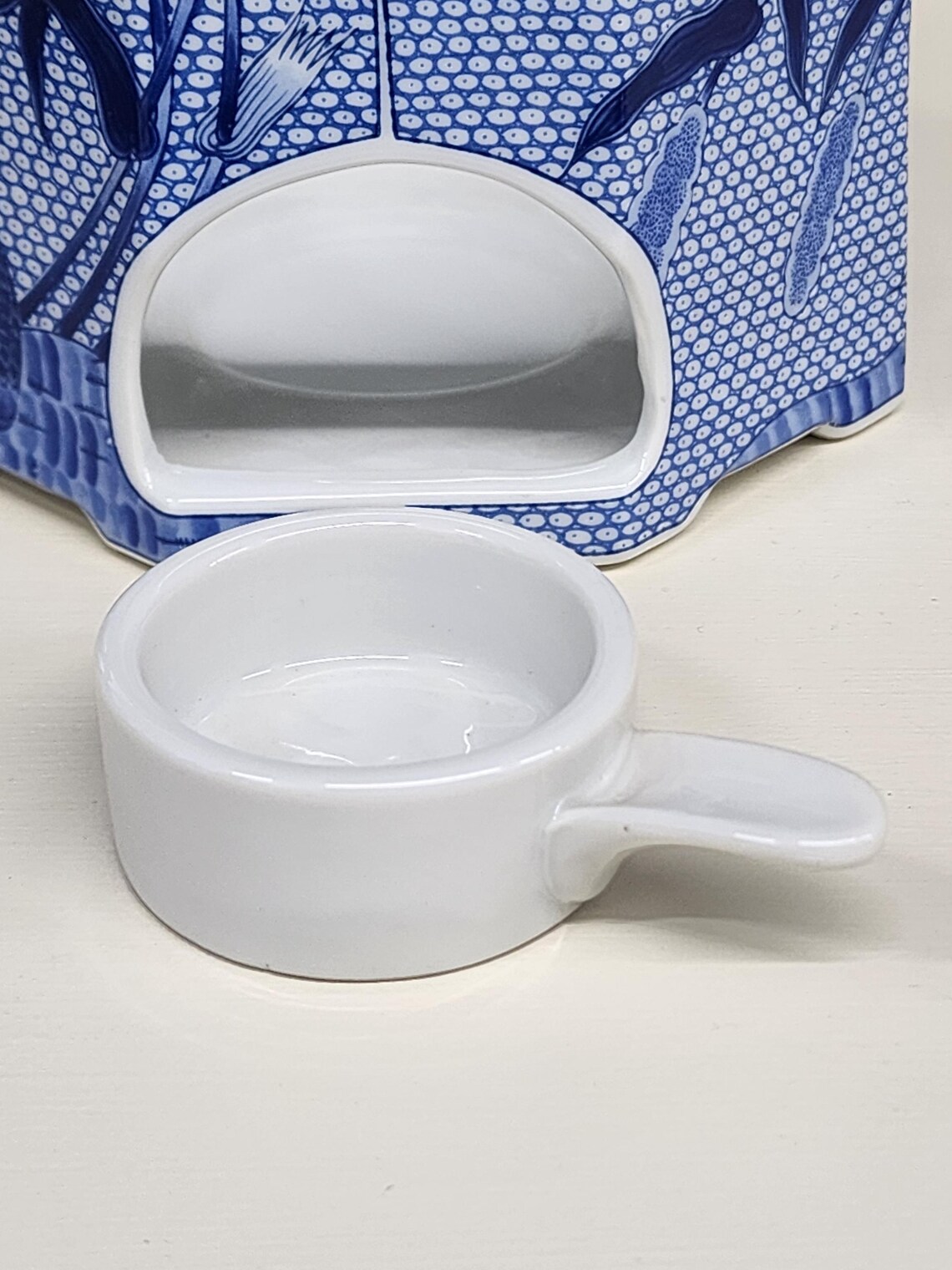 Arita Blue and White Chinese Quail Porcelain Teapot and Warmer - Etsy