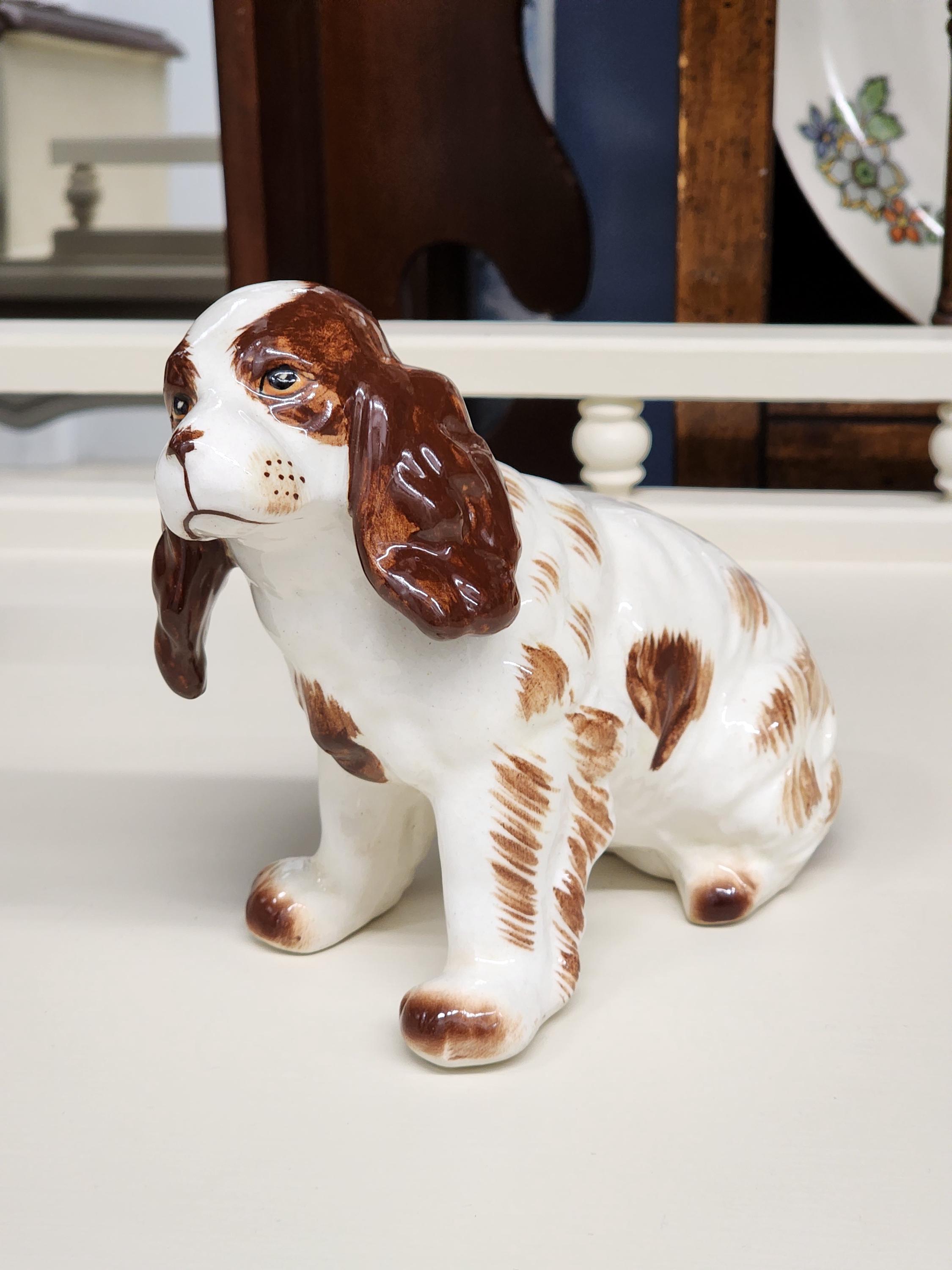 Vintage Japan Porcelain Cocker Spaniel Ceramic Figurine Pottery Art - Etsy